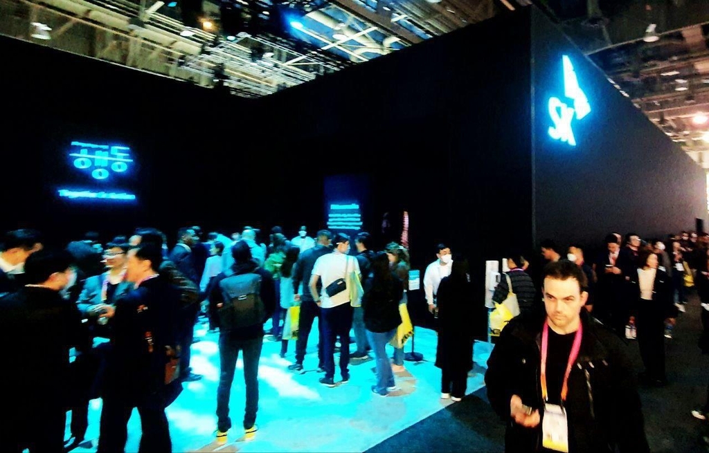 [CES 2023] '탄소없는 미래로' SK전시관에 3만 인파 | 연합뉴스