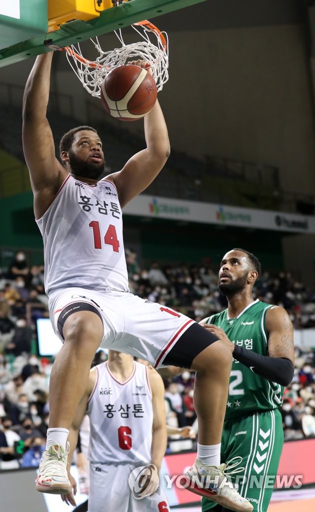 Basketball: Wonju DB Promy vs. Anyang KGC | Yonhap News Agency