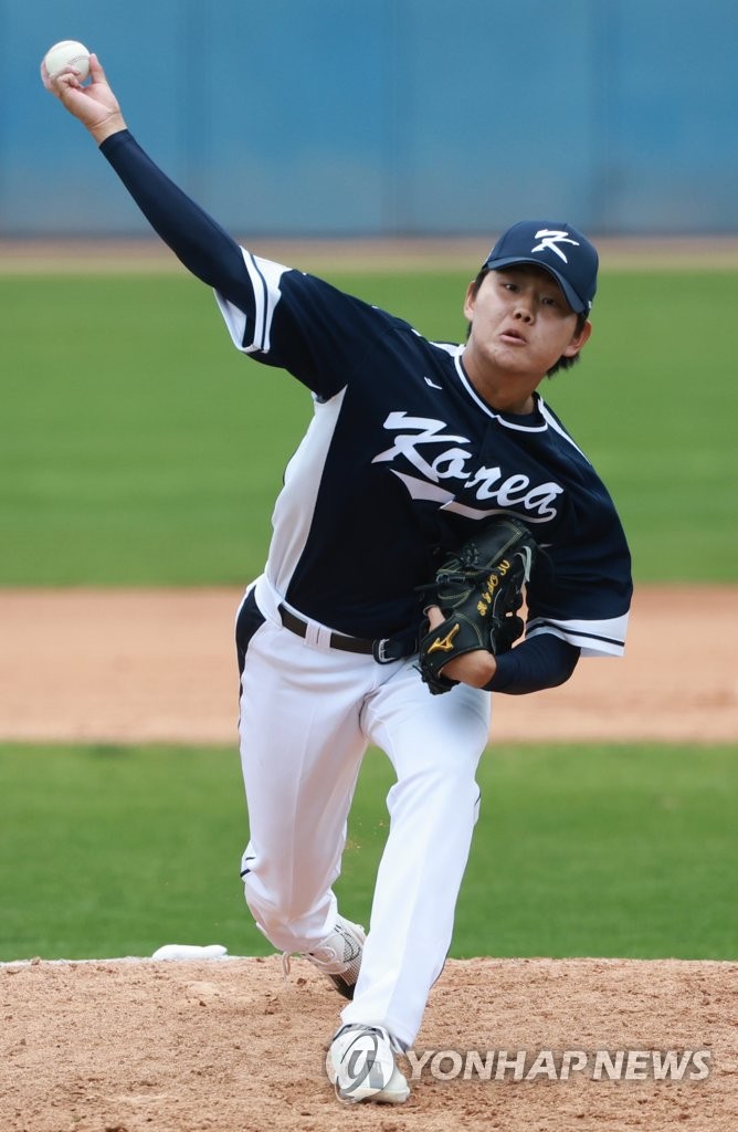 KIA 평가전, WBC 대표팀 투수 소형준 역투 | 연합뉴스